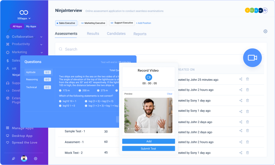 Interview Software | NinjaInterview by 500apps